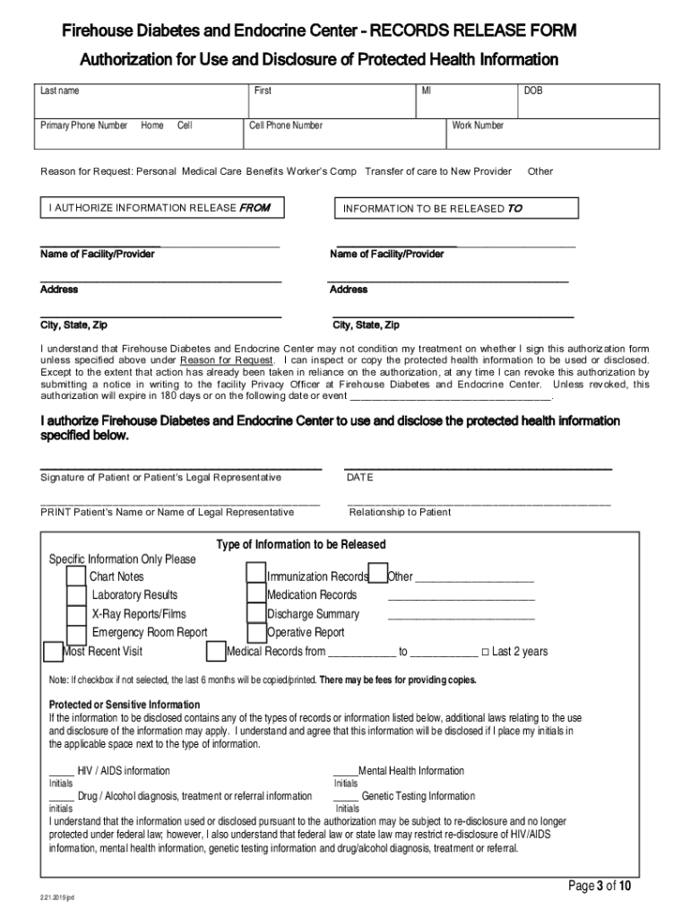 Fillable Online Patient Registration Form - Firehouse Diabetes and ...