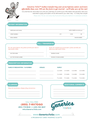 Fillable Online How to Transfer a Prescription to Another Pharmacy Fax ...