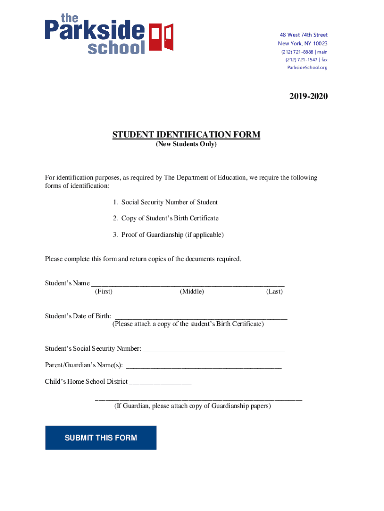 Fillable Online English Learner Identification Procedure - Grades K-12 ...