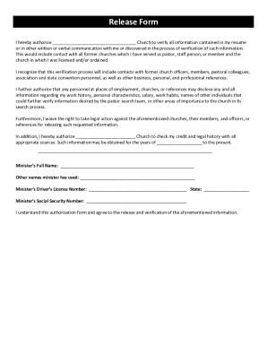 Fillable Online FREE 15+ Sample Release Authorization Forms in PDFMS ...