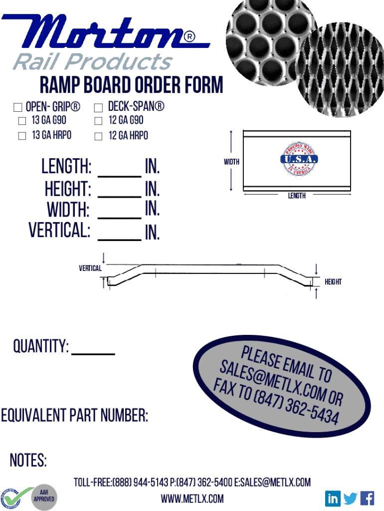 Fillable Online Ramp Board Inquiry Form Fax Email Print - pdfFiller