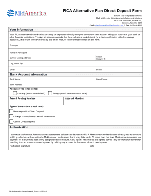Fillable Online FICA Alternative Required Minimum Distribution (RMD ...
