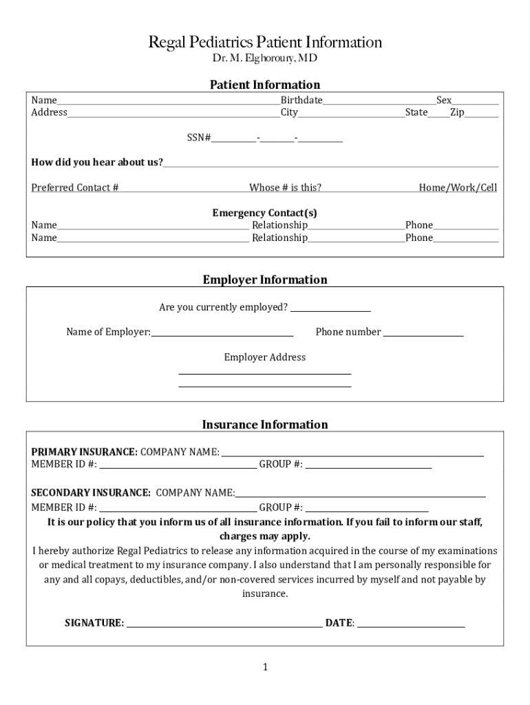 Fillable Online Adult New PT Form packet.docx Fax Email Print - pdfFiller