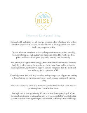 Fillable Online Rise Intake Form Revised Fax Email Print - pdfFiller