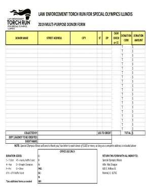 Fillable Online 2019 MULTI-PURPOSE DONOR FORM Fax Email Print - pdfFiller