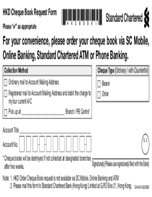 Fillable Online List of Forms and Documents - Standard Chartered HK Fax ...