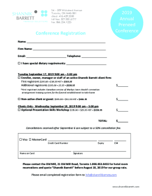 Fillable Online 2019 SBPS Conf Registration Form Fax Email Print ...