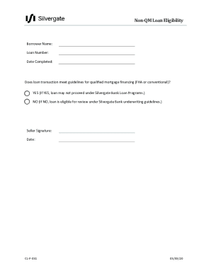 Fillable Online Correspondent Lending Loan Eligibility Form Fax Email ...