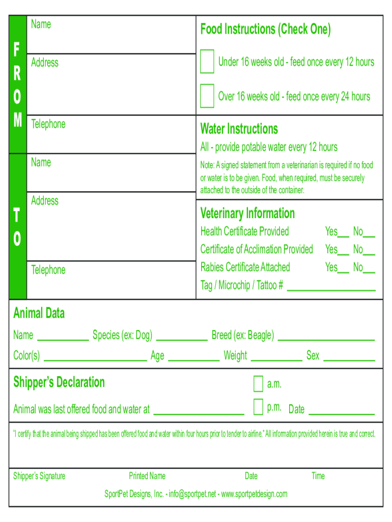 Fillable Online Customer Care Instruction Form Fax Email Print - pdfFiller