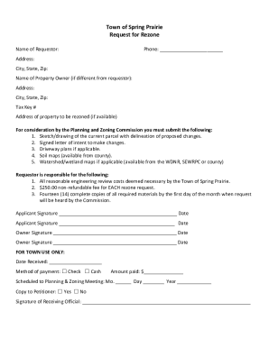 Fillable Online Rezone Request Form 030515 Fax Email Print - pdfFiller