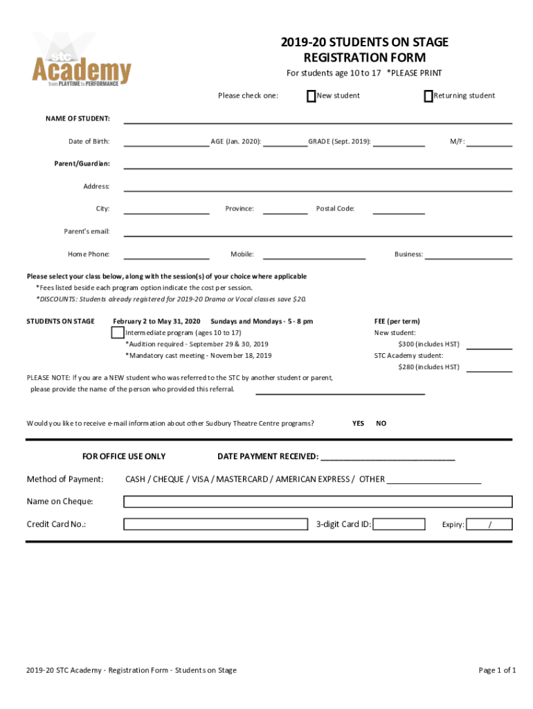 Fillable Online 2019-2020 Kindergarten Registration Form - Binghamton City ... Fax Email Print ...