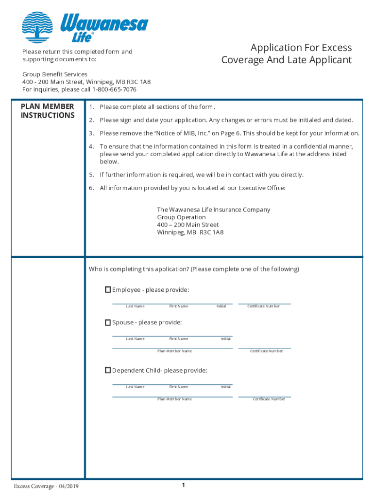 Fillable Online Application For Excess Fax Email Print - pdfFiller