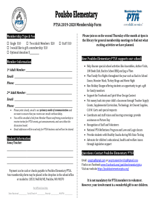 Fillable Online PTSA Forms and Documents Fax Email Print - pdfFiller