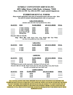 Fillable Online Exhibitor Checklist - cdn.ymaws.com Fax Email Print ...