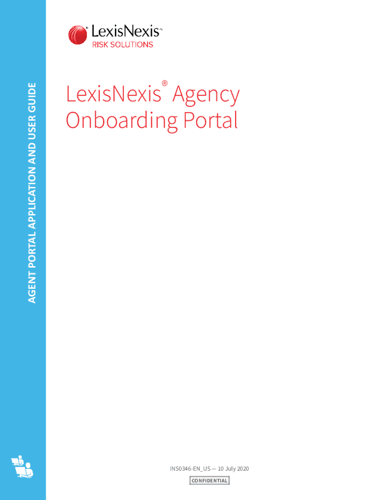 Fillable Online LexisNexis Agency Onboarding Portal. Agency Onboarding ...