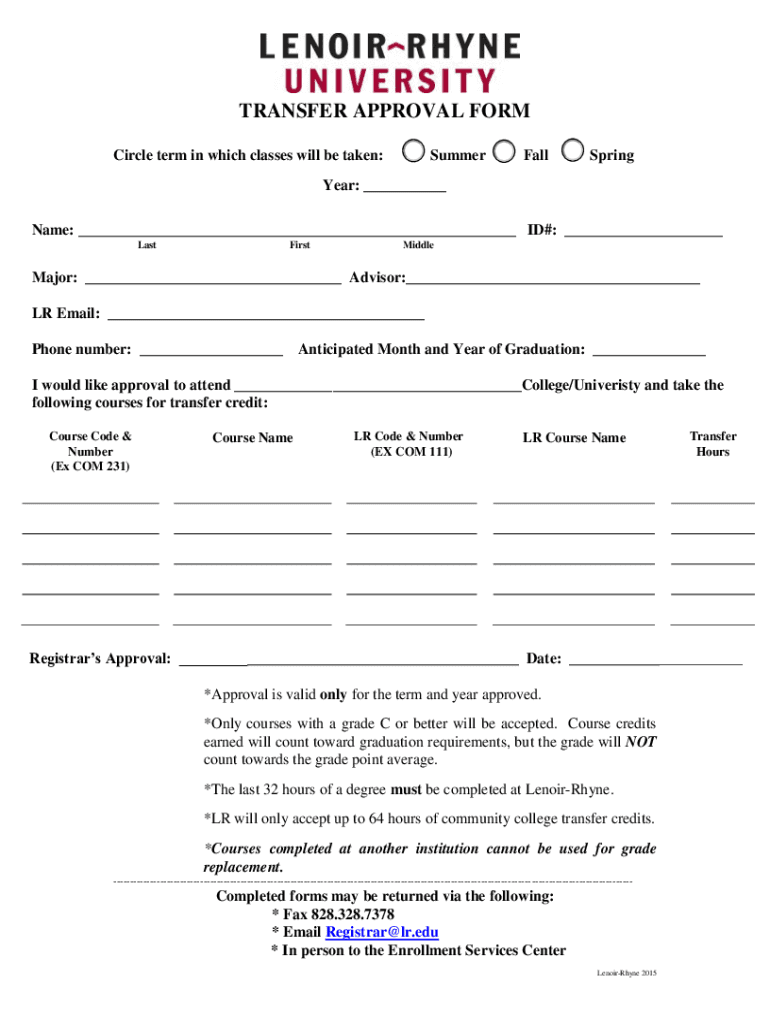 Fillable Online Forms Office of the University Registrar George Mason ...