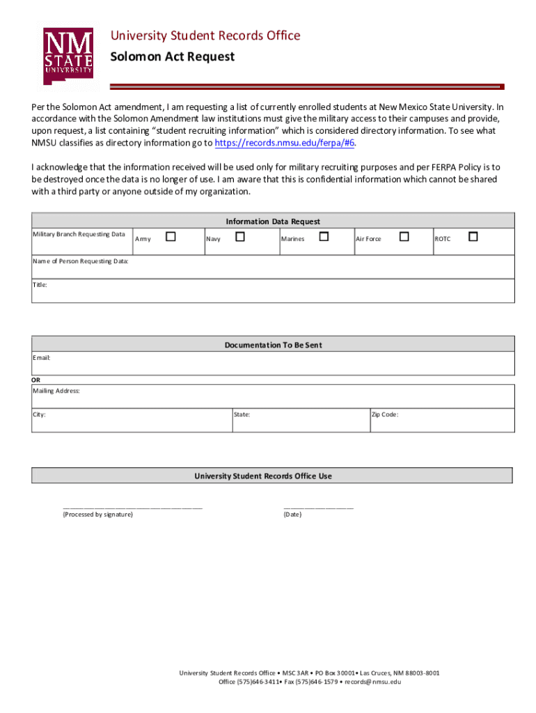 Fillable Online The Solomon Act - Allan Hancock CollegeThe Solomon Act ...