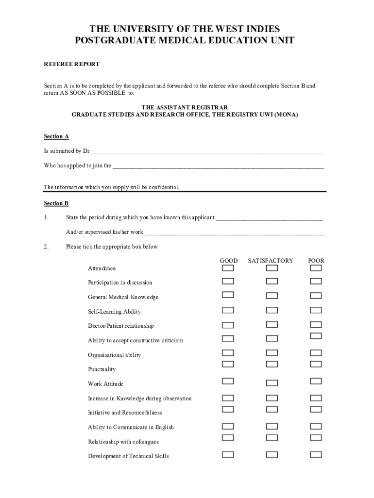 Fillable Online Fillable Online mona uwi medicalreferenceform.doc ...