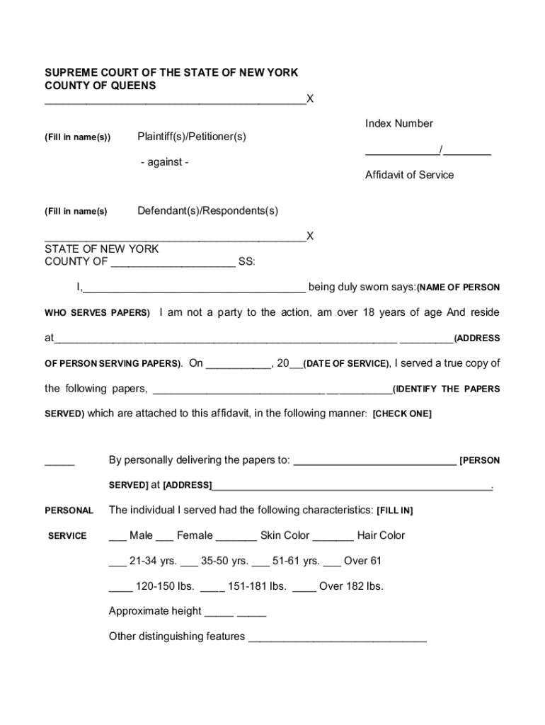 Fillable Online WebCivil Supremehome - 11jdQueens County Clerks ...