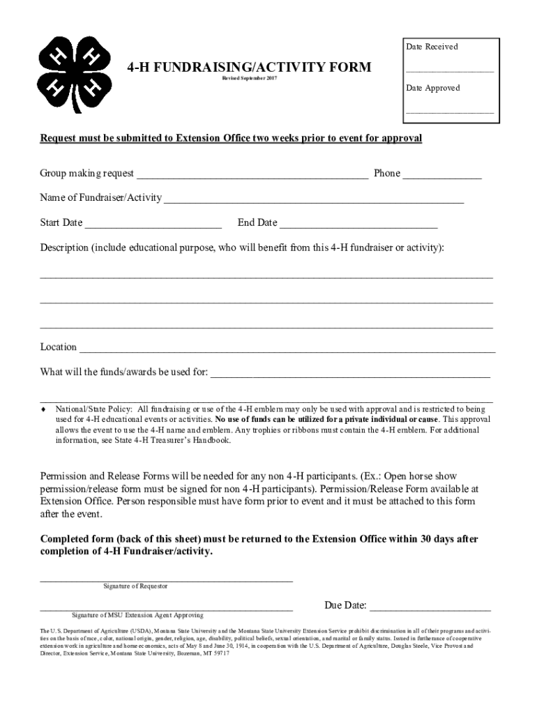 Fillable Online Fundraising Request Form - Free Church Forms10 ...