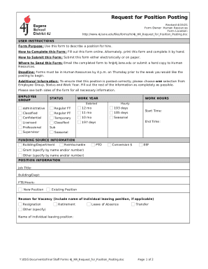 Personnel File Inspection/Copy Request - Eugene ... Doc Template ...