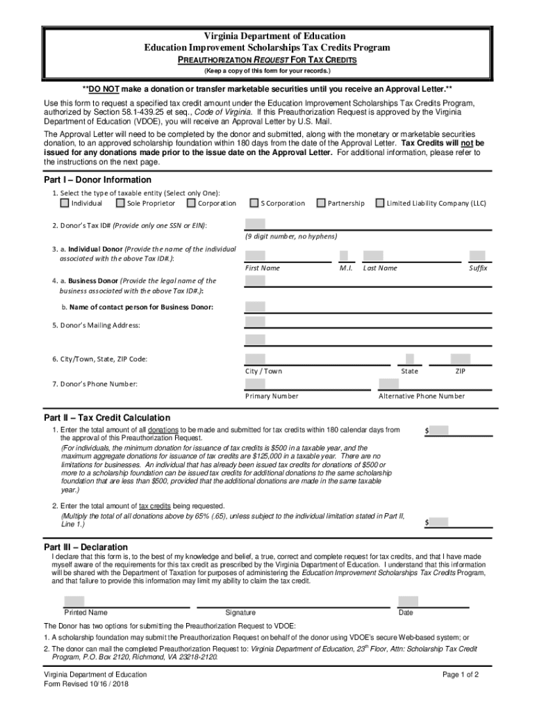 Fillable Online Virginia Department of Education (VDOE) Education ...