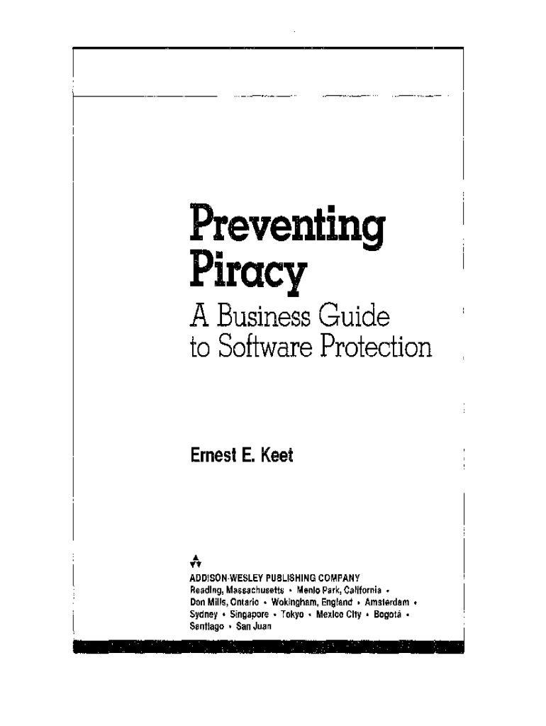 Fillable Online Four steps to stop software piracy at your company ...