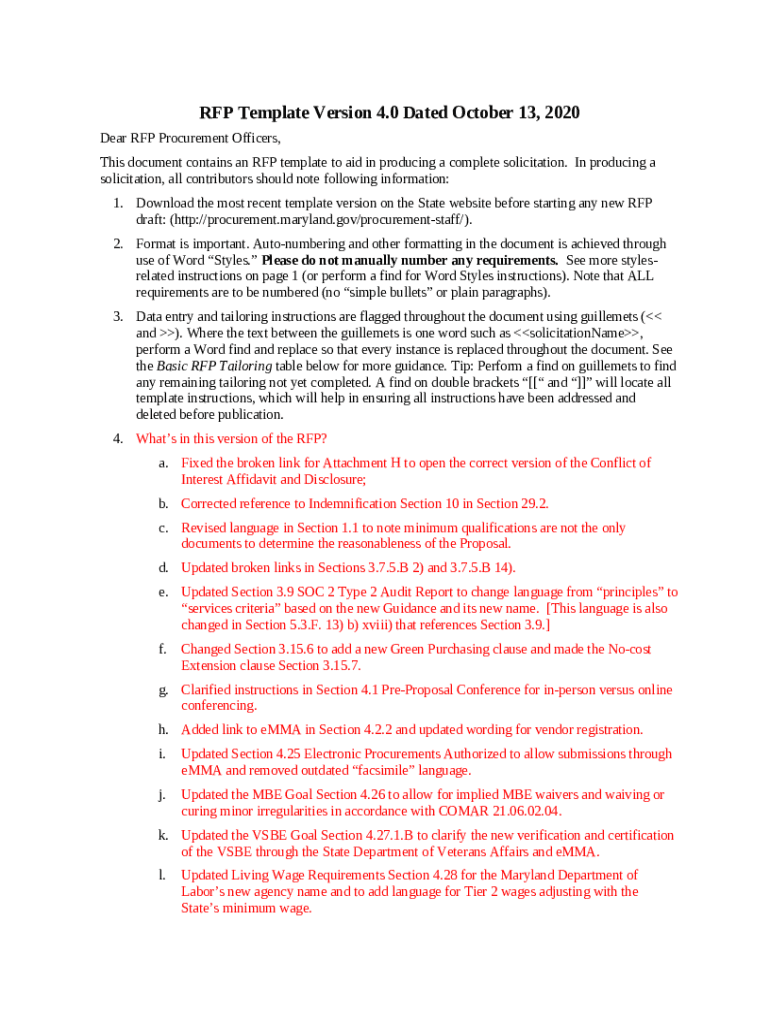 Request for Proposal TemplateFree RFP PDF & Word ...Government Model ...