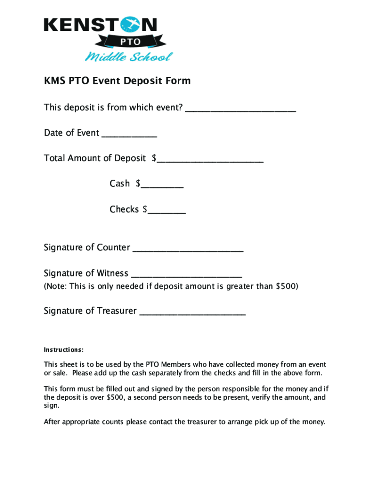 Fillable Online PTO Today: Deposit Notice Form - PTO Today Fax Email ...