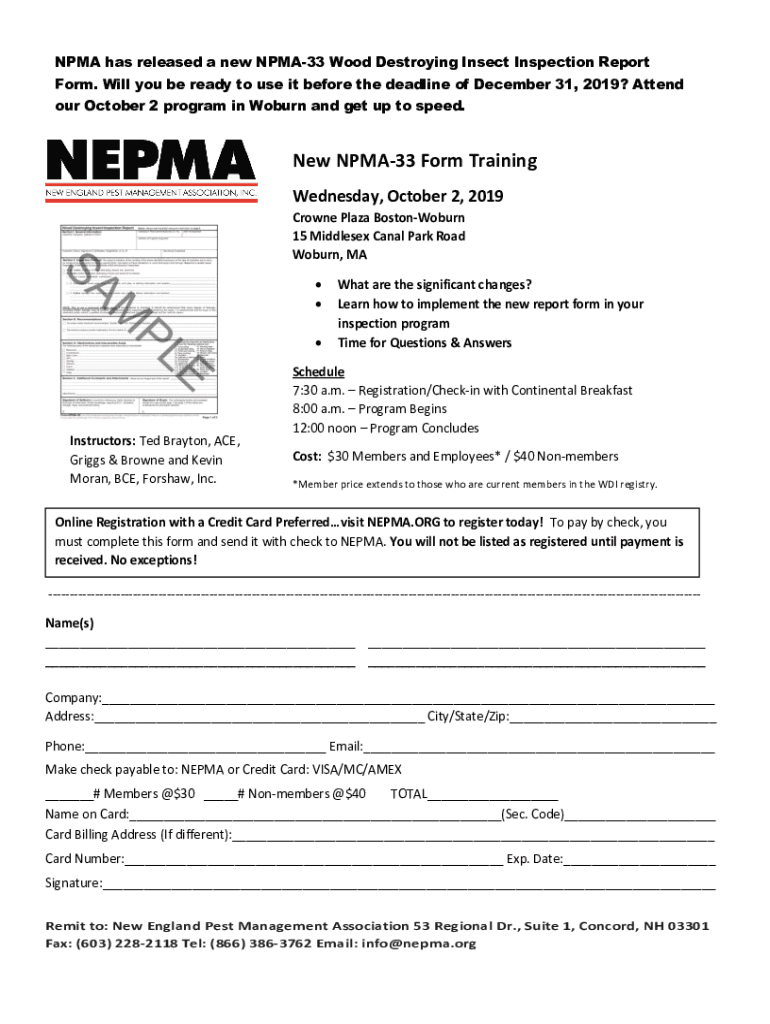 Fillable Online Pesticides - Wood Destroying Insect Inspection ...