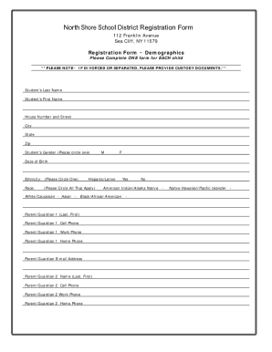 Fillable Online Registration-Demographics-Form Fax Email Print - pdfFiller