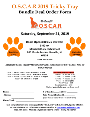 Fillable Online Bundle Deal Order Form Fax Email Print - pdfFiller