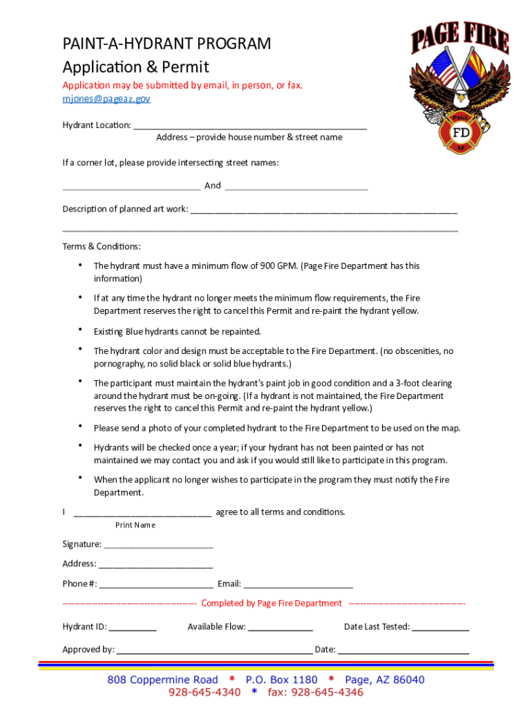 Fillable Online Paint-A-Hydrant-Application-Form-10.8.18 Fax Email ...