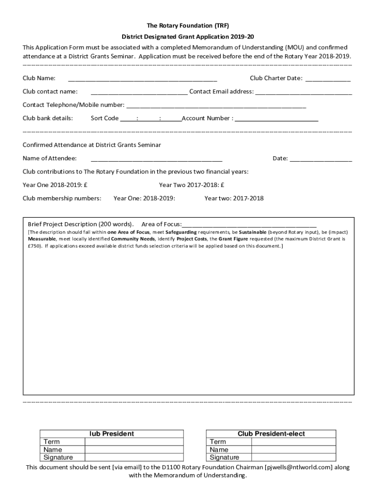 Fillable Online THE ROTARY FOUNDATION REFERENCE GUIDE Fax Email Print ...