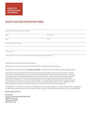 Fillable Online Silent Auction Donation Request Letter: The How-To ...