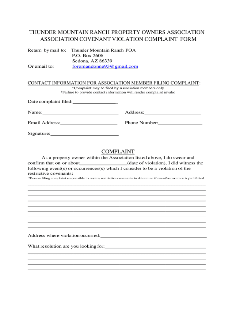Fillable Online TMR Complaint Form.docx Fax Email Print - pdfFiller