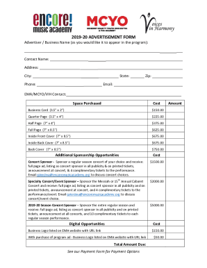 Fillable Online AD FORM FINAL.docx Fax Email Print - pdfFiller
