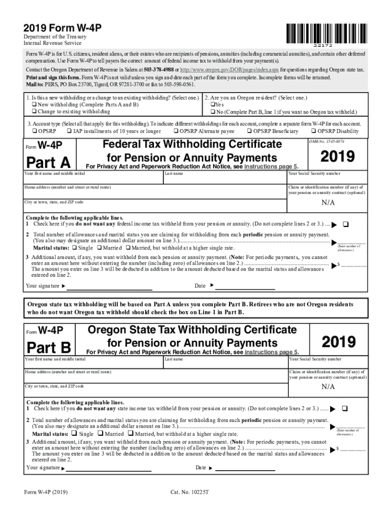 Fillable Online 2021 Form W-4PAbout Form W-4 P, Withholding Certificate ...