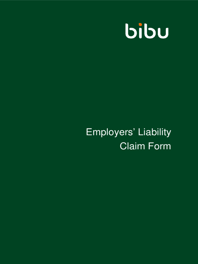 Fillable Online bibu co EMPLOYERS LIABILITY CLAIM FORM - datocms-assets ...