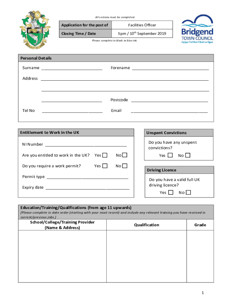 Fillable Online Job Application Form-English Fax Email Print - pdfFiller