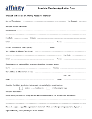 Fillable Online Become an associate member application form - EU IPFF ...