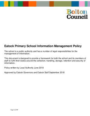 Fillable Online Eatock Primary School Privacy Notice for the School ...