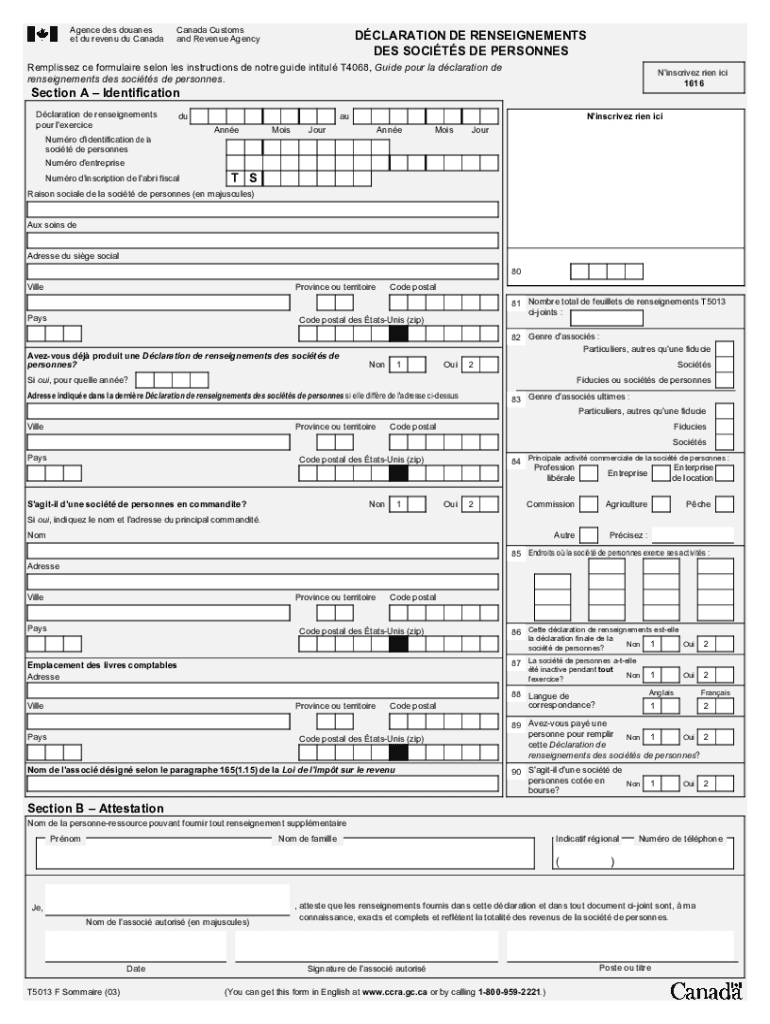Fillable Online Agence des douanes Canada Customs TRANSFERT DIRECT D'UN ...