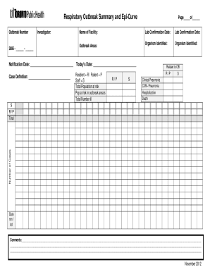 Fillable Online Respiratory Outbreak Summary and Epi-Curve Fax Email ...