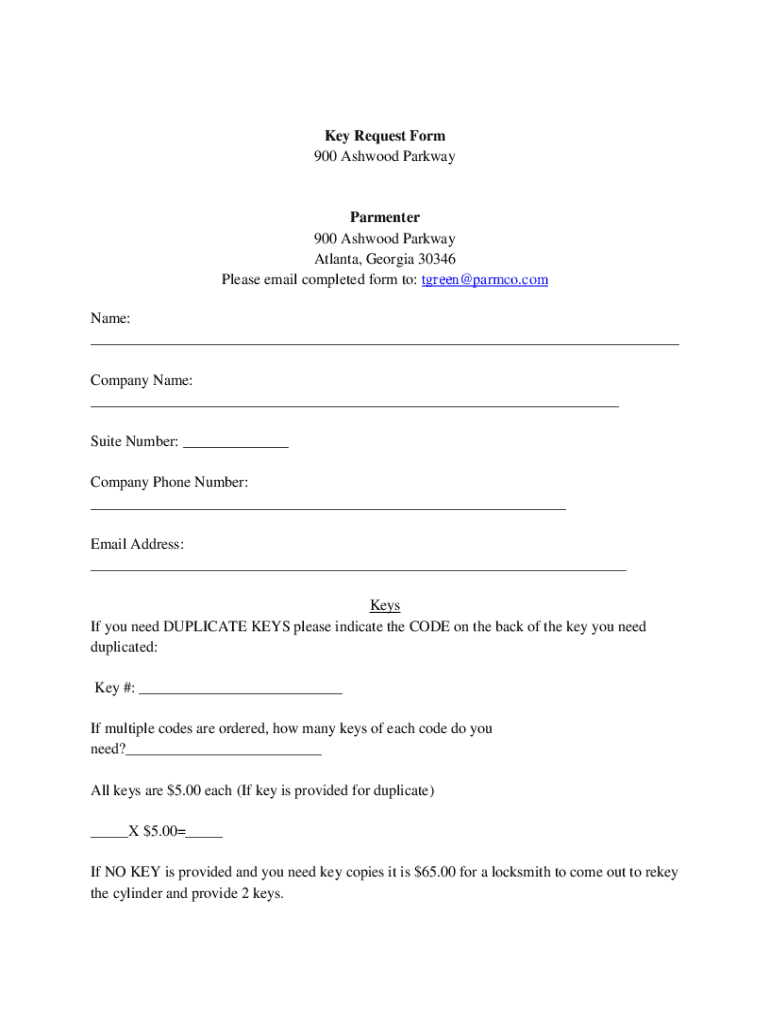 Fillable Online 900 Ashwood Parkway Fax Email Print - pdfFiller
