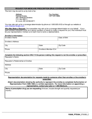 Fillable Online English Coverage Determination Request ... - Express ...