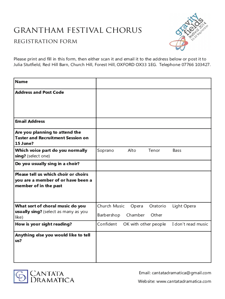 Fillable Online GFC Registration Form Fax Email Print - pdfFiller