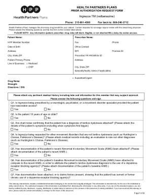 Fillable Online Ingrezza TM (valbenazine) Fax Email Print - pdfFiller