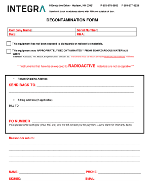 Fillable Online New Decon Form 7 1x Fax Email Print - pdfFiller