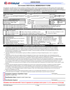 Fillable Online This application, the USAV Code of Conduct and Waiver ...